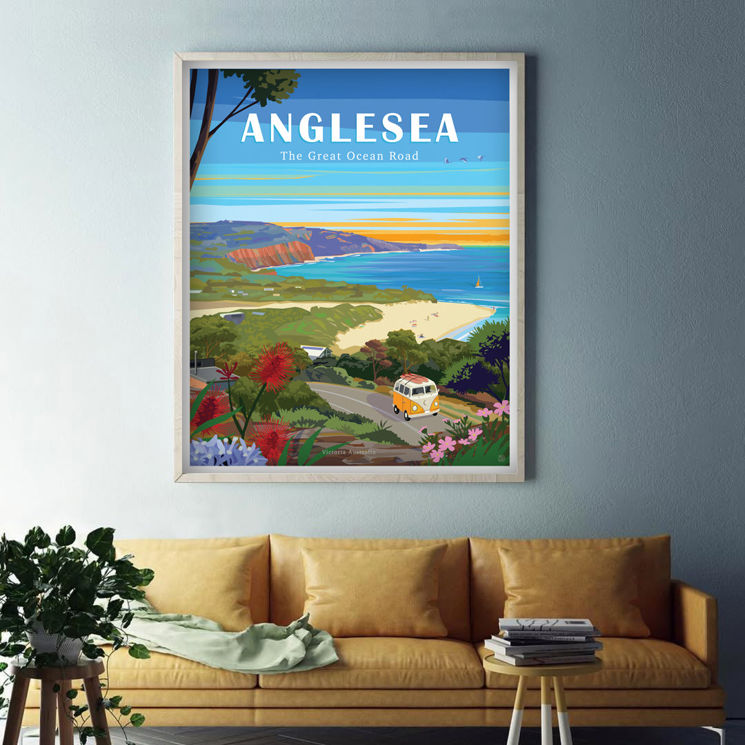 Anglesea Print The Great ocean Road Limited Edition Art Print Nicholas ...