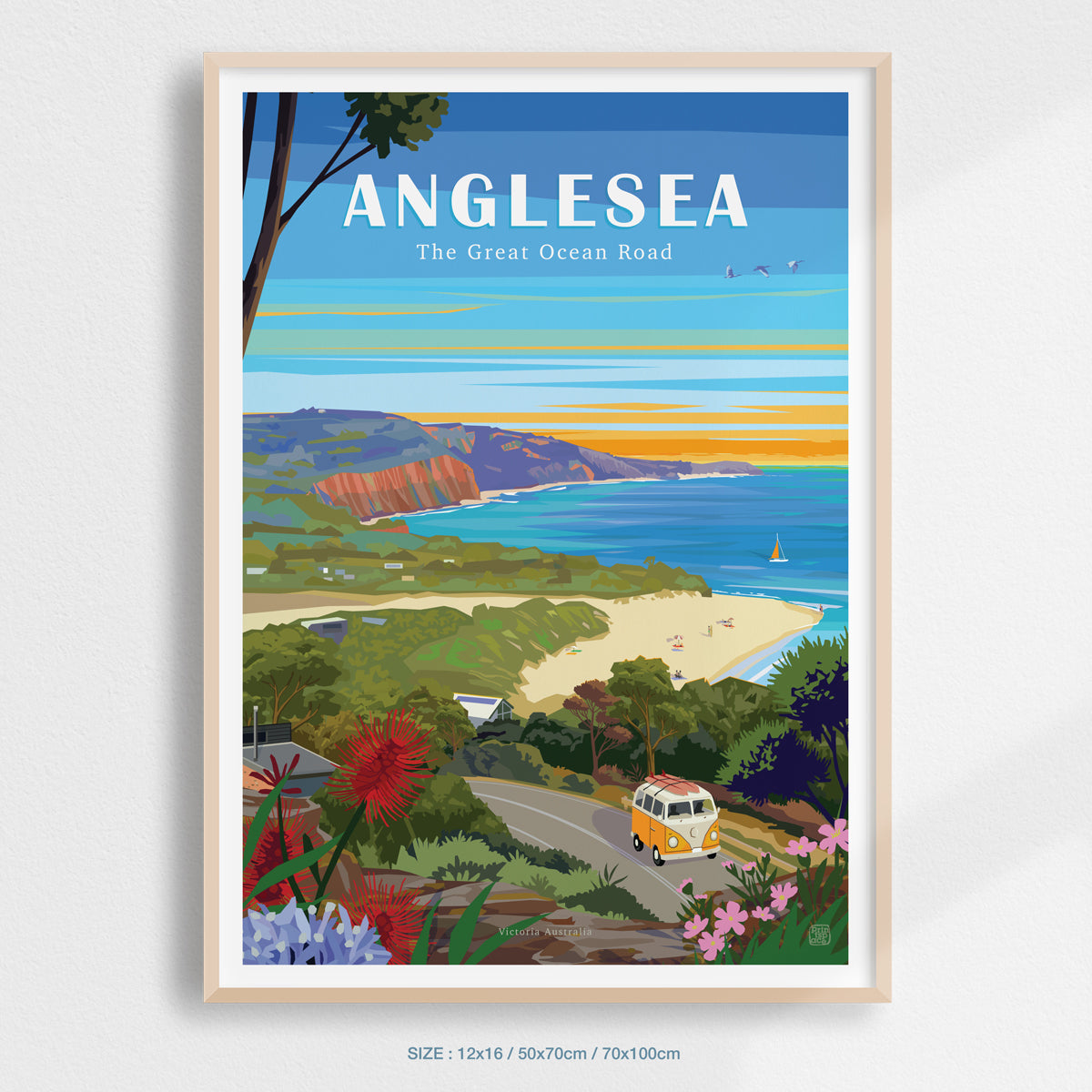 Anglesea Print The Great ocean Road Limited Edition Art Print Nicholas ...