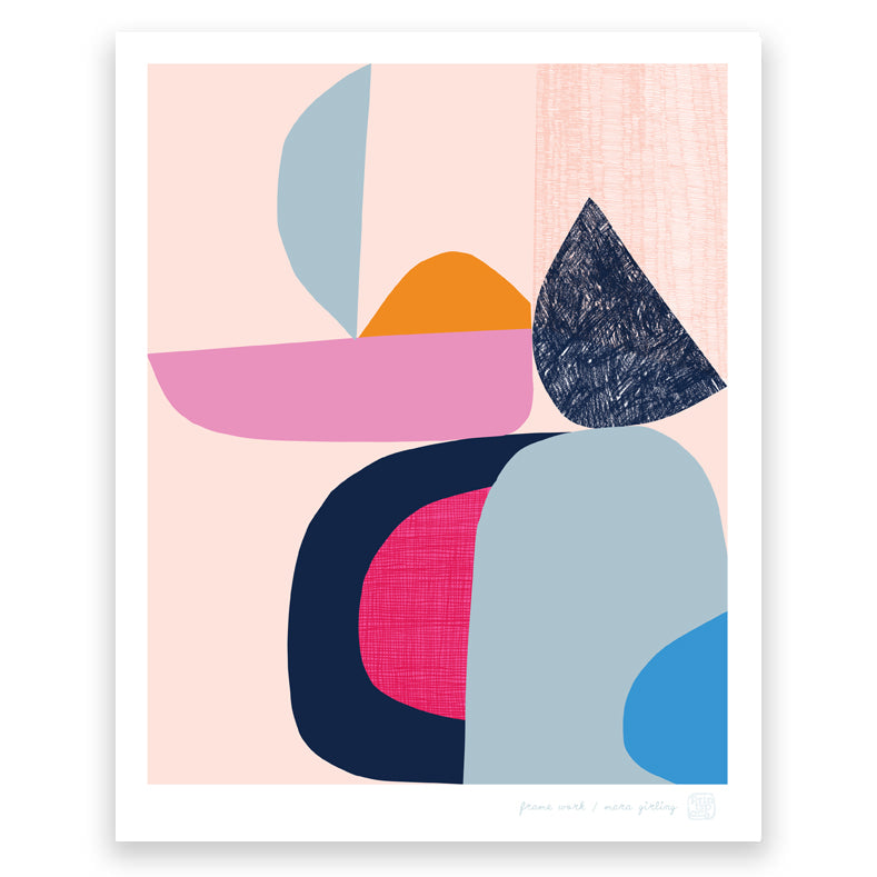 Framework Art Print Printspace Contemporary Illustration