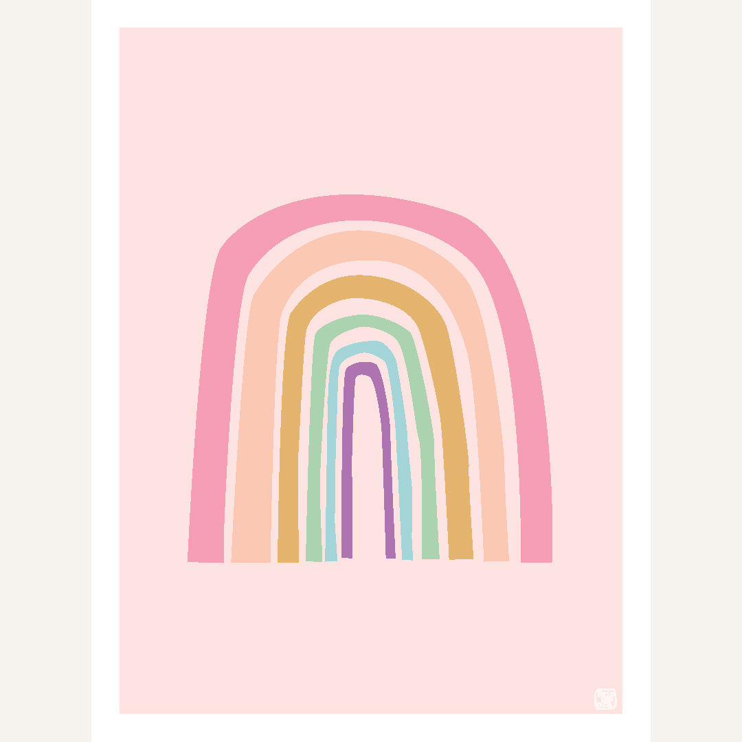 Rainbow Connection Art Print by Printspace | printspace