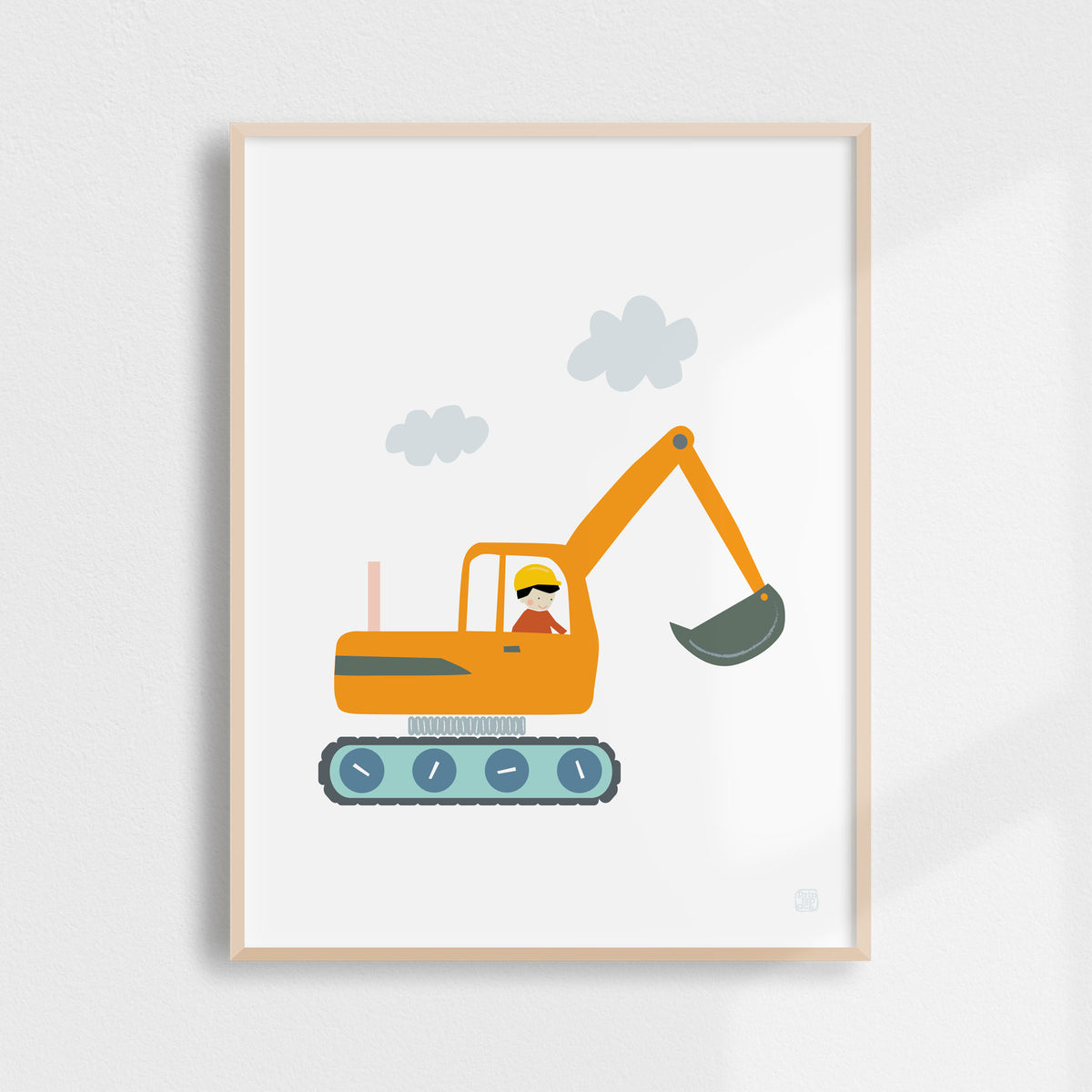 Digger Art Print Printspace Illustration Contemporary | printspace