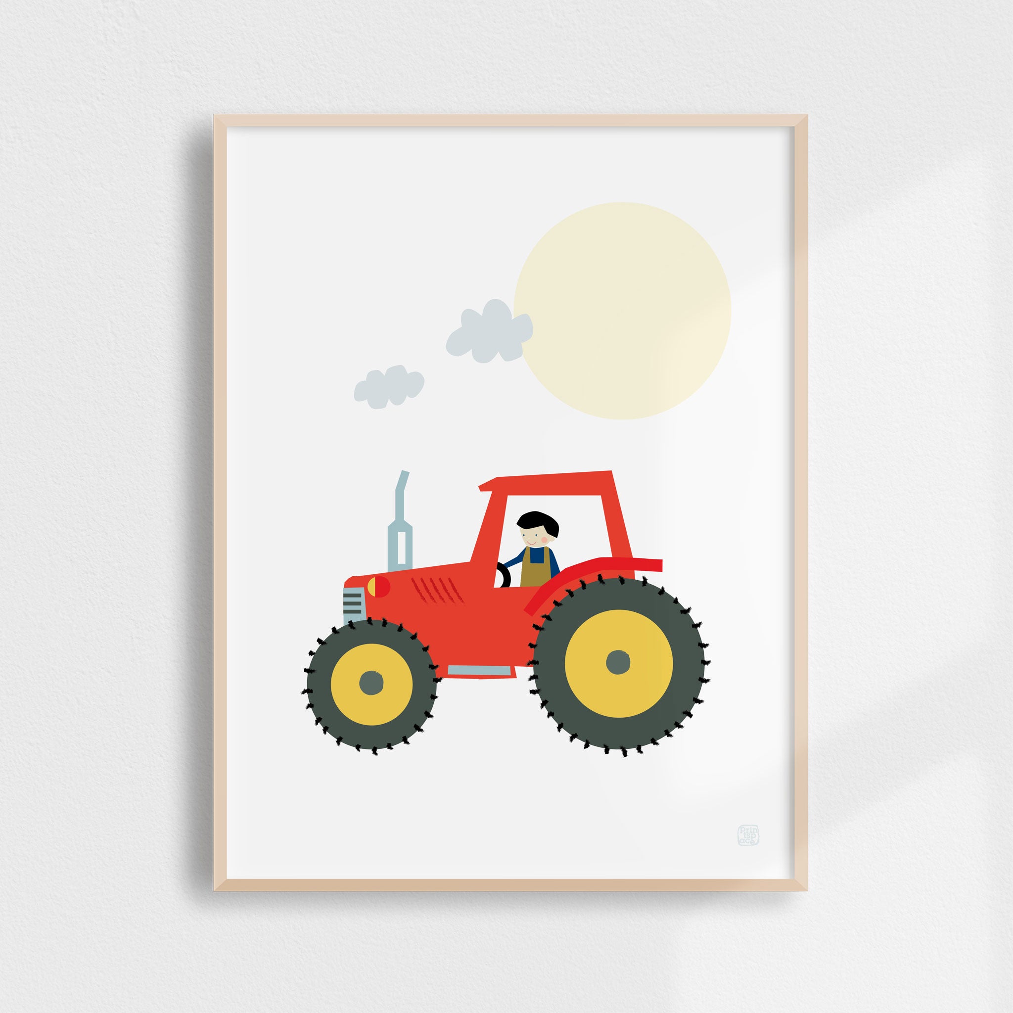 Tractor Art Print Printspace Illustration Contemporary