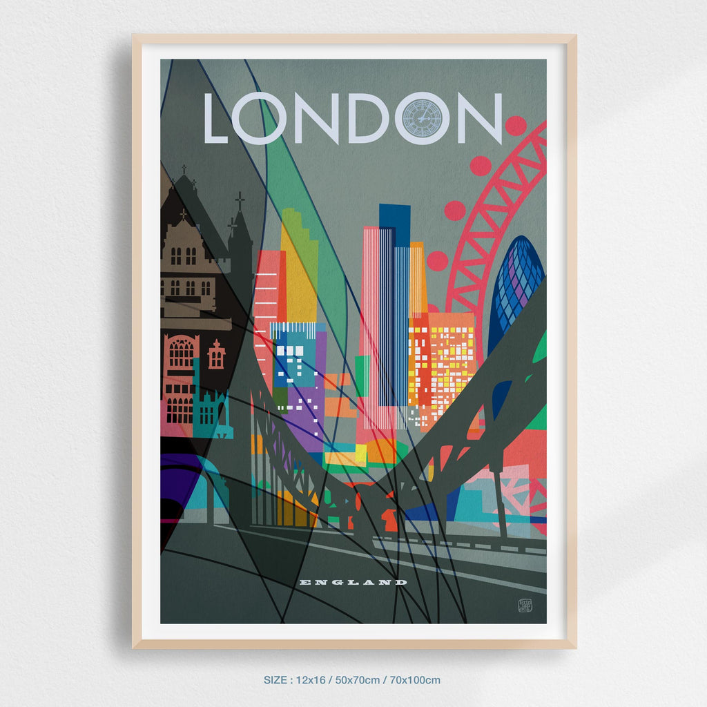 London art London II city print limited edition art print Nicholas ...
