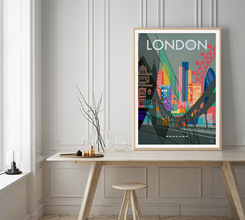 London art London II city print limited edition art print Nicholas ...