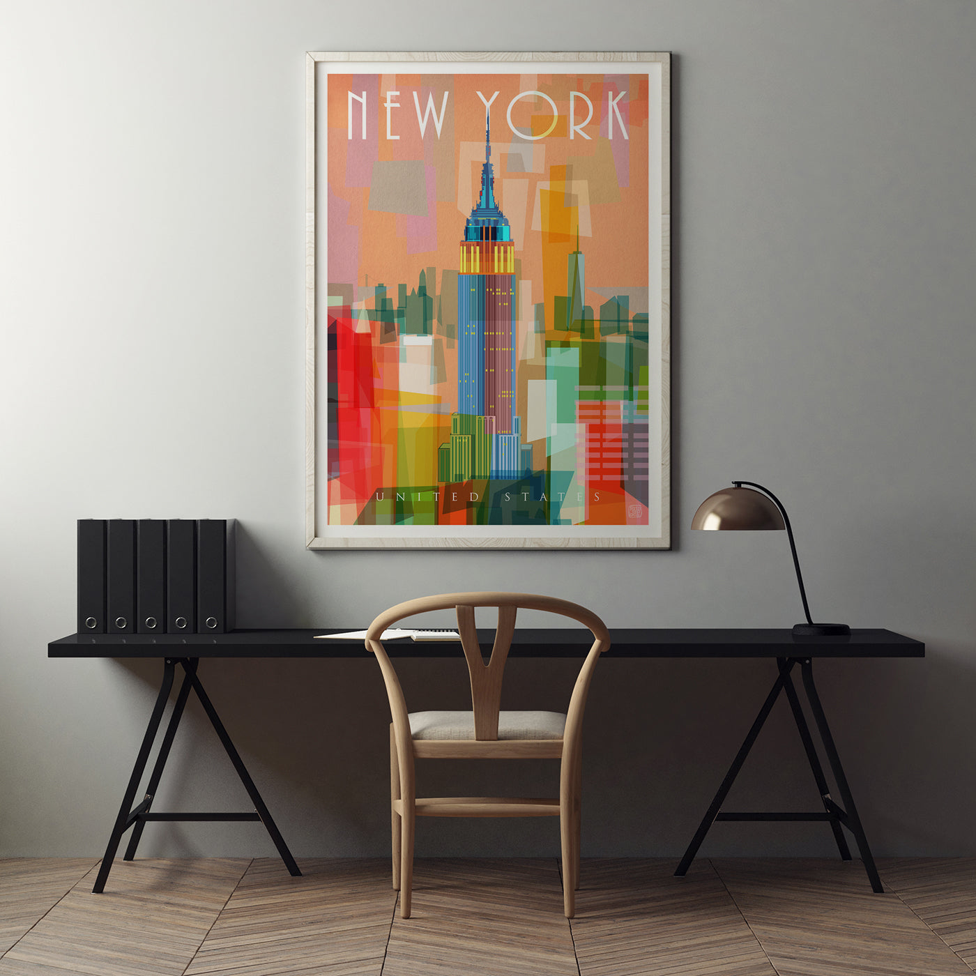 New York II City Print limited edition art print Nicholas Girling Modern