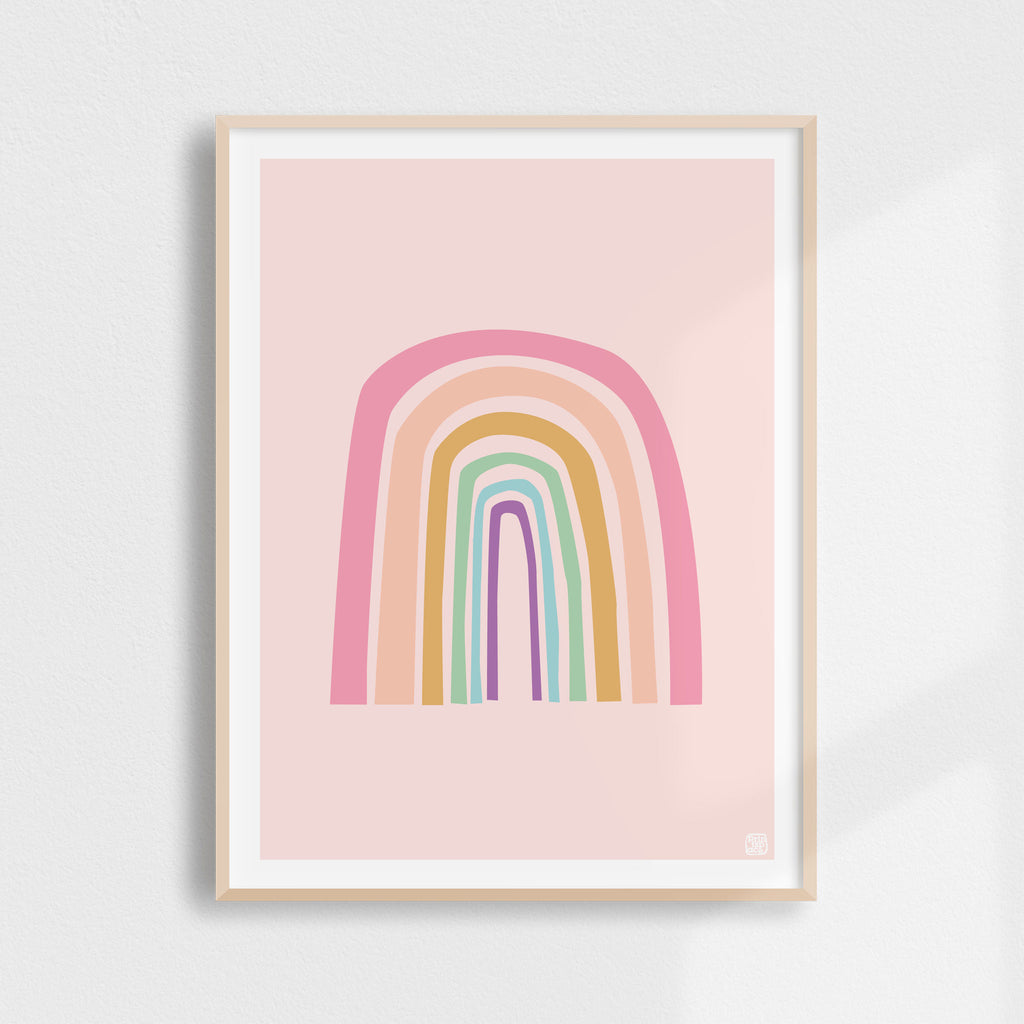 Rainbow Connection Art Print by Printspace | printspace