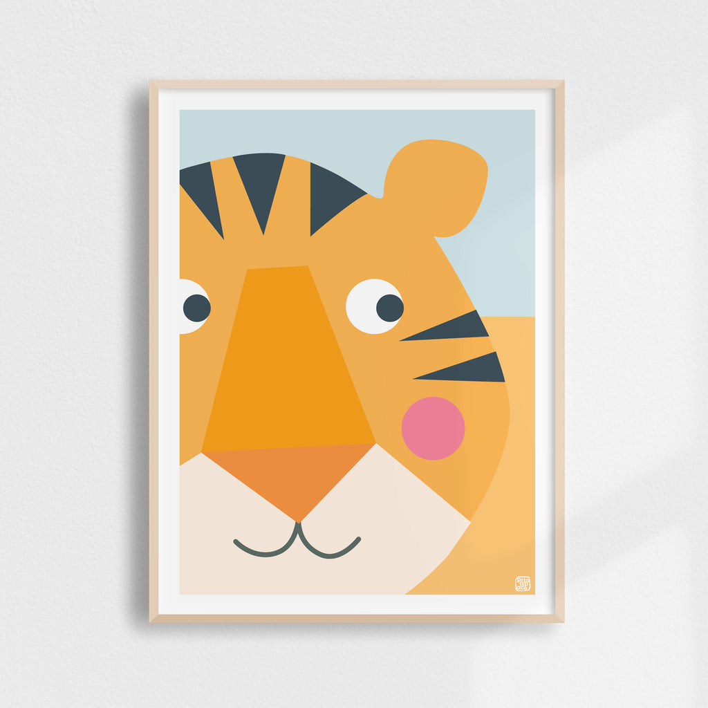 Sneaky Tiger Art Print | printspace