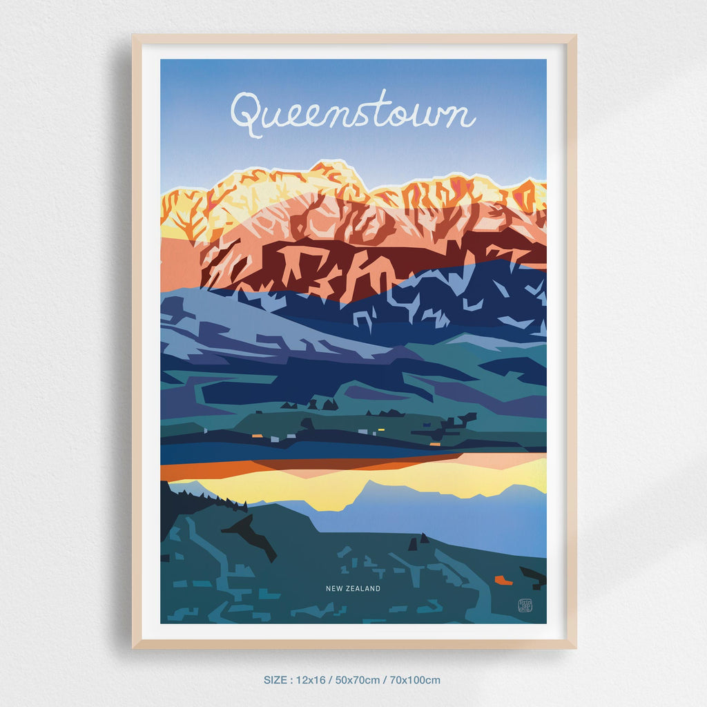 Queenstown Limited Edition Art Print Nicholas Girling City Modern